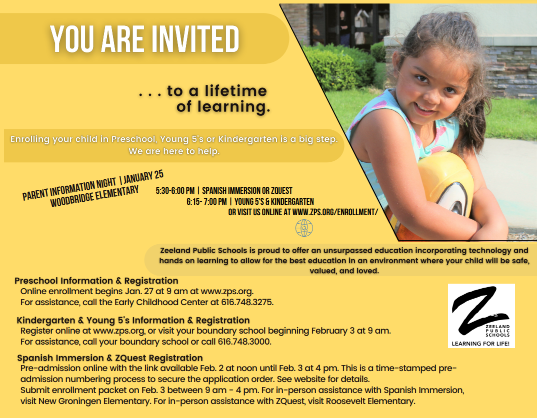 Enrollment - Zeeland Public Schools Home